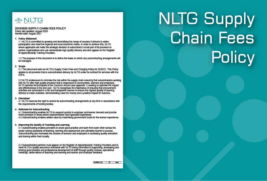 2019 - 2020 NLTG Supply Chain Fees Policy-01 - North Lancs Training Group